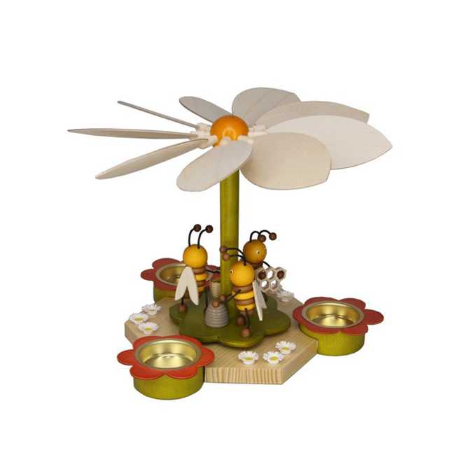 Spring Pyramid with Bees - Erzgebirgskunst-Shop