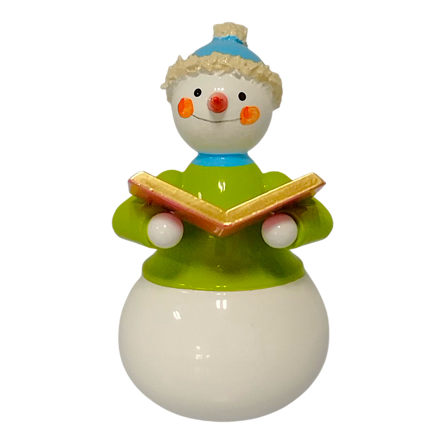 Snowman with heart - Erzgebirgskunst-Shop