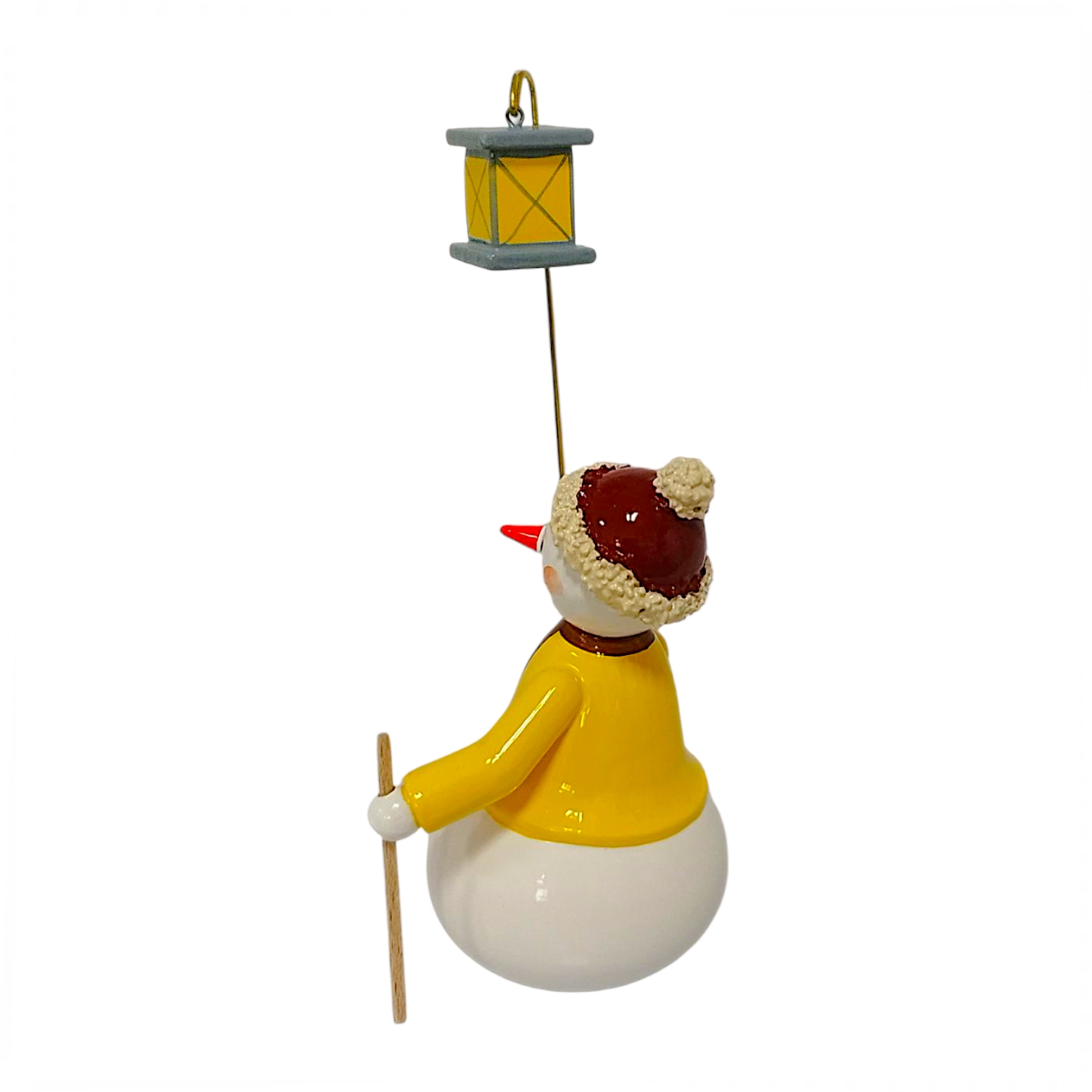 Snowman with lantern - Erzgebirgskunst-Shop