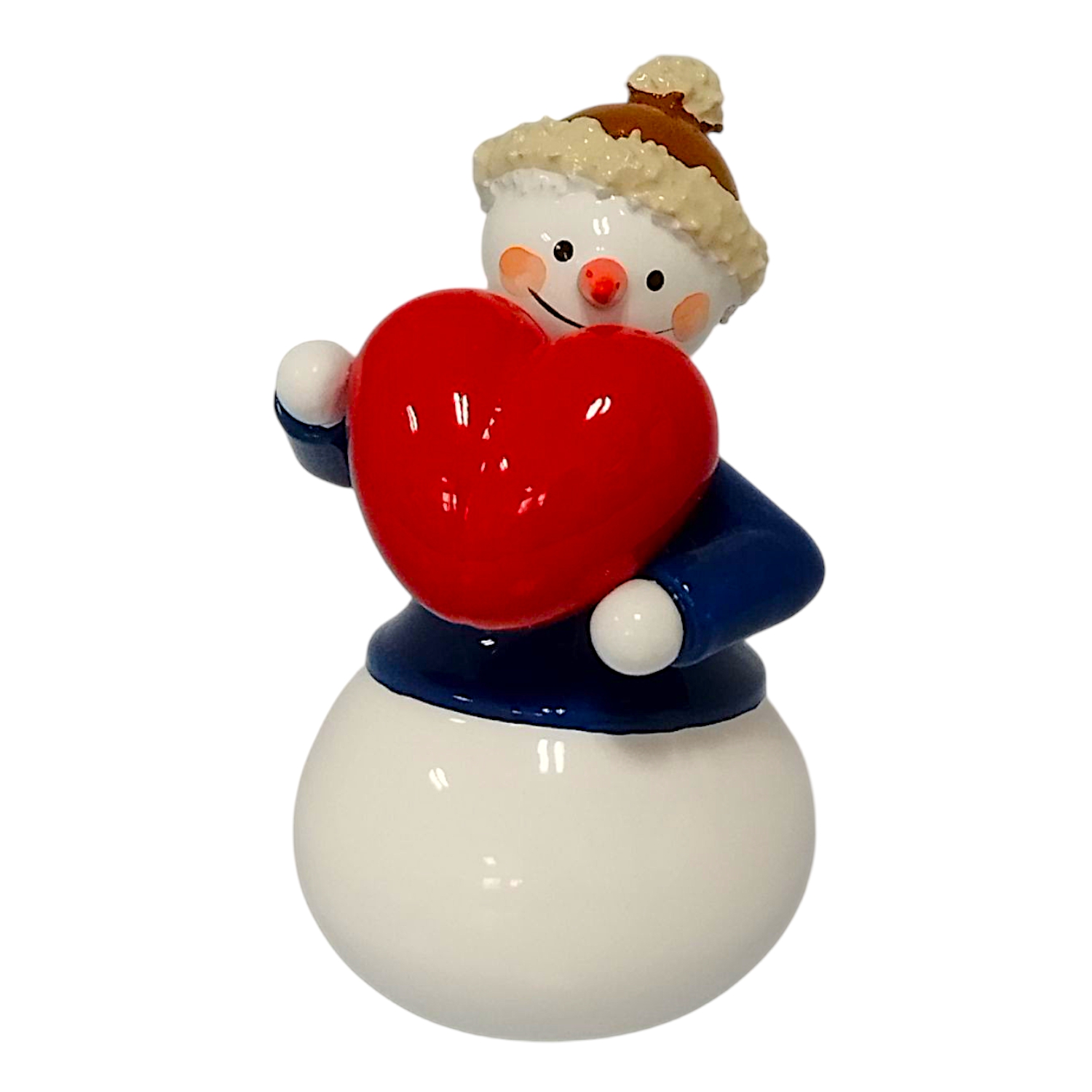 Snowman with book - Erzgebirgskunst-Shop